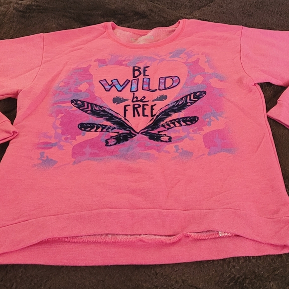 Hanes | Shirts & Tops | Hanes Pink Sweatshirt With Boho Graphic Design ...